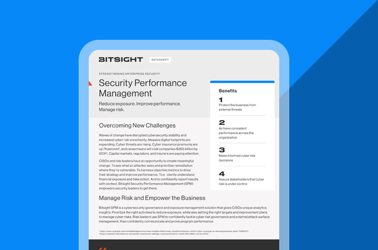 Bitsight Security Performance Management | Bitsight